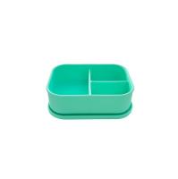 China Food Container and Kitchen Storage 3 Compartment Silicone Bento Lunch Box for Kids for sale