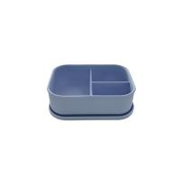 China Food Container and Kitchen Storage 3 Compartment Silicone Bento Lunch Box for Kids for sale