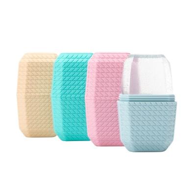 China Stocked Silicone Facial Massager for Face and Eyes Food Grade Ice Roller Skin Care Cube for sale
