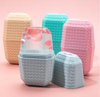 China Stocked Silicone Facial Massager for Face and Eyes Food Grade Ice Roller Skin Care Cube for sale