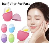 China Ice Face Roller Skin Care Gua Sha Tool Silicone Facial Ice Globe Mold for Face Massage for sale