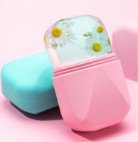 China Facial Cooling Eye Body Skin Care Lift Glass For Ice Globes Ice Roller Silicone Beauty Tool for sale