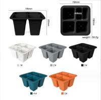 China Not Coated Silicone Nursery Plant Flower Tray for Reusable Seed Starter Germination for sale