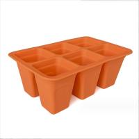 China Convenient Planting with Reusable Silicone Seed Starting Trays and Nursery Trays Lids for sale