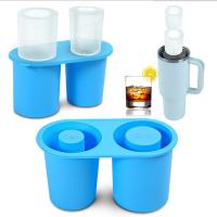 China Exclusive Patent Reusable Silicone Ice Hollow Cylinder Tray Mold for Large Ice Cubes for sale