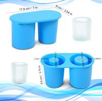 China Exclusive Patent Reusable Silicone Ice Hollow Cylinder Tray Mold for Large Ice Cubes for sale