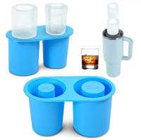 China Exclusive Patent Reusable Silicone Ice Hollow Cylinder Tray Mold for Large Ice Cubes for sale