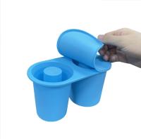 China Exclusive Patent Reusable Silicone Ice Hollow Cylinder Tray Mold for Large Ice Cubes for sale