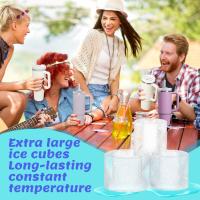 China Ice Cream Tools 2024 Silicone Cylinder Ice Mold with Lid and Bin for Freezer Ice Cube Tray for sale
