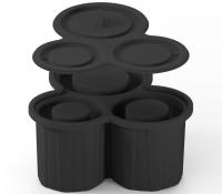 China Convenient Hollow Cylinder Ice Maker for 20-40 oz Tumbler Cups Silicone Material for sale