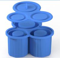 China Convenient Hollow Cylinder Ice Maker for 20-40 oz Tumbler Cups Silicone Material for sale