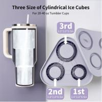 China Silicone Mold Ice Cube Tray for Tumbler Cup Kitchen Accessories Bar Ice Cream Makers for sale
