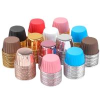 China High Temperature Resistant Rolling Mouth Muffin Cup Cake Baking Molds Multi Colour for sale