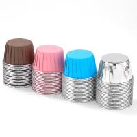 China High Temperature Resistant Rolling Mouth Muffin Cup Cake Baking Molds Multi Colour for sale