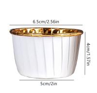 China High Temperature Resistant Rolling Mouth Muffin Cup Cake Baking Molds Multi Colour for sale