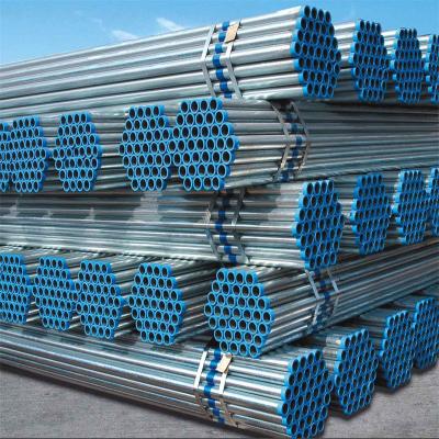 China DX53D Galvanised Irrigation Pipes Zinc Coated 6m Galvanised Round Tube for sale