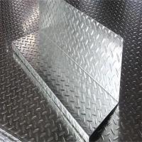China Embossed Galvanized Steel Sheets GI Plates Antiskid Patterns ASTM 1250*6000mm 1.8mm for sale