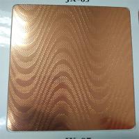 China Yellow Titanium 304 Stainless Steel Color Sheets Gold Customized GB 20mm for sale
