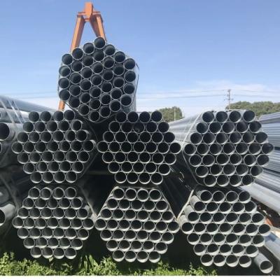 China 3 Inch DC53D Galvanized Steel Pipe Tube 20 Ft 6m Length Heavy Duty Construction for sale