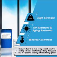 China Quick Drying Glass Glue Silicone Structural Sealant Unex-166 Adjustable Curing Speed for sale