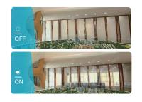 China STG Smart Electric Transparent  Switchable Privacy Glass Film for sale