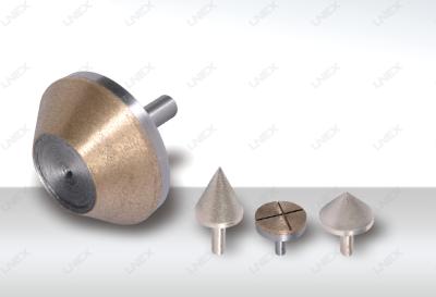 China Straight Shank Glass Reaming Chamfer Diamond Grinding Head For Drill for sale