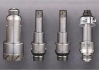 China 95L 120mm Threaded Straight Shank Stainless Steel Drill Bit For Glass Self Sharpen for sale