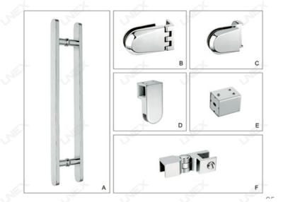 China 304sus Glass Door Hardware black silver 1000mm 12mm for sale