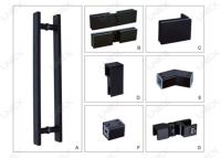 China 304sus Glass Door Hardware black silver 1000mm 12mm for sale