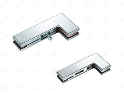 China L Shape Frameless Glass Door Clamp Fitting Mirror Clip Patch 0.8mm for sale