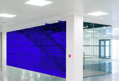 China Laminated PDLC Switchable Smart Film 0.35mm Electric Colorful Frosted Glass for sale