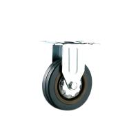 China Polyvinyl Chloride 75mm Castor Wheel With Brake Rotating for sale