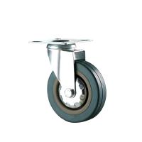 China Polyvinyl Chloride 75mm Castor Wheel With Brake Rotating for sale