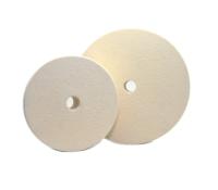 China Pure Flat Disc Wool Felt Buffing 200mm Glass Polishing Wheel for sale