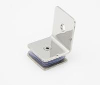 China 90 Degree Stainless Steel 4mm Glass Fitting Wall Clamp Pss Finish for sale