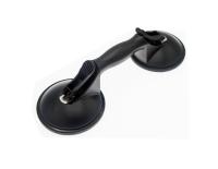 China Germany Type 125mm 120kg Glass Sucker Lifter Black Color Two Cups for sale
