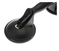 China Germany Type 125mm 120kg Glass Sucker Lifter Black Color Two Cups for sale