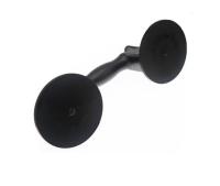 China Germany Type 125mm 120kg Glass Sucker Lifter Black Color Two Cups for sale