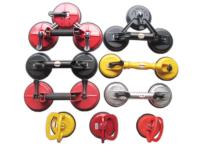 China Germany Type 125mm 120kg Glass Sucker Lifter Black Color Two Cups for sale