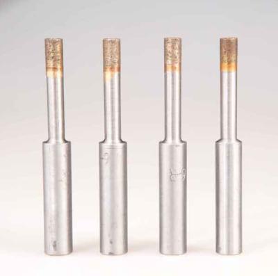 China Diamond Abrasives Tools Sintered Glass Core Drill Bits Cone Shank for sale