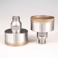 China Diamond Abrasives Tools Sintered Glass Core Drill Bits Cone Shank for sale