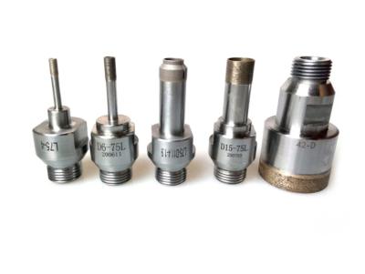 China Customized Threaded Shank Diamond Core Drill Bit For Glass for sale