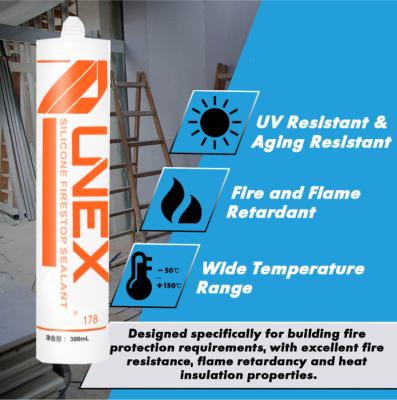 China Unex Door Glue Silicone Firestop Sealant For Construction for sale