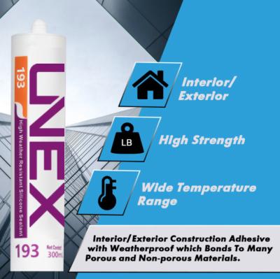 China Structural Glazing 193 Glass Silicone Sealant High Weather Resistant for sale
