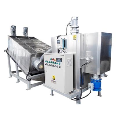 China All-in-One Sludge Dewatering Equipment | 10 m³/H Screw Stacker with Concentration & Pressing Functions for sale