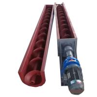 China 3m3/H U Type Carbon Steel Shaftless Screw Conveyor Feed Sludge Shaft Spiral Conveyor for sale