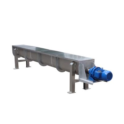 China U Groove Shaftless Screw Conveyor Breeding Textile Factory Sludge Spiral Conveyor for sale