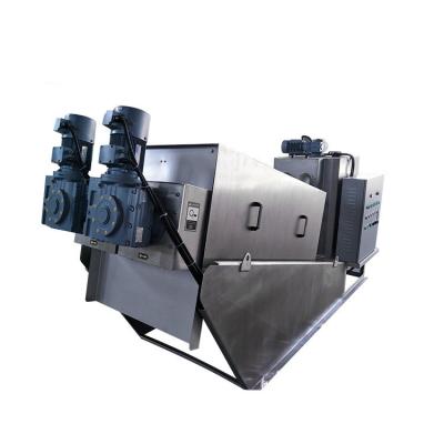 China Automatic SS304 Spiral Sludge Dewatering Machine High Dehydration Rate for sale