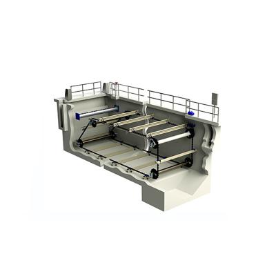China SS Chain Traction Mud Scraper Chain Plate Sludge Scraper For Sedimentation Tank for sale