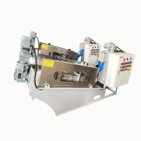 China Full Automatic Stainless Steel Spiral sludge dehydrator system 2.23kw 380Volt for sale